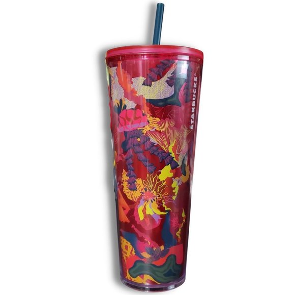 Starbucks | Dining | Starbucks Fall 223 24oz Ocean And Forest Cold Cup ...